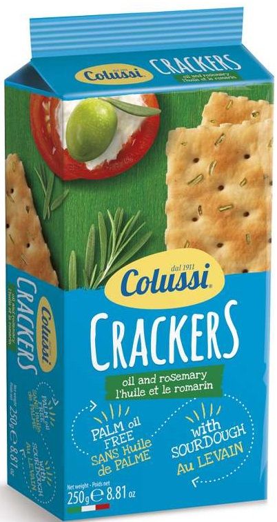 Colussi Crackers with olive oil and rosemary - Mixitalia / Vini D'italia