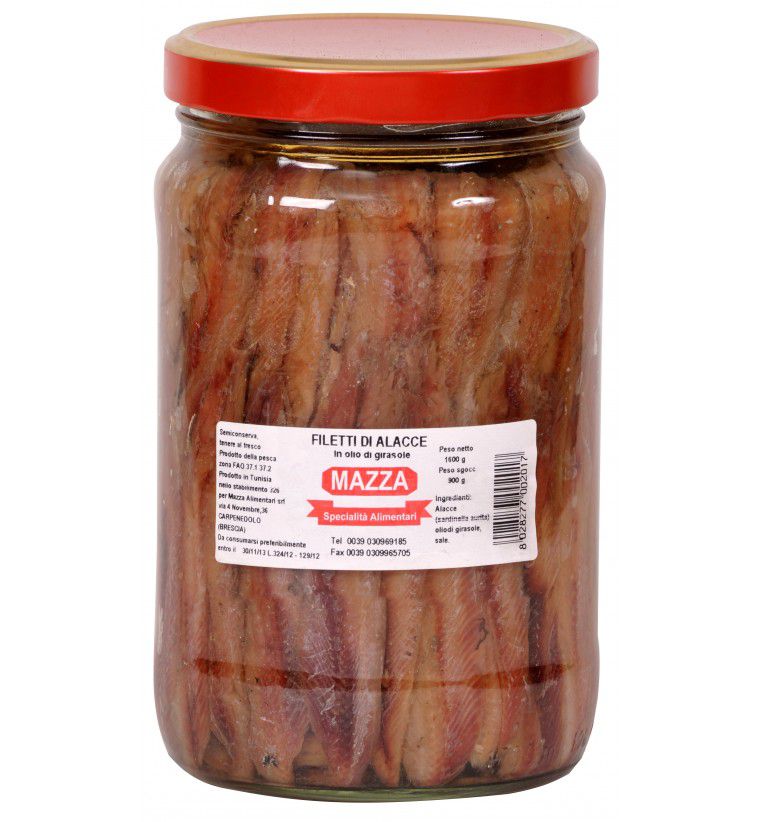 Mazza Anchovy Fillets Jar - Mixitalia / Vini D'italia